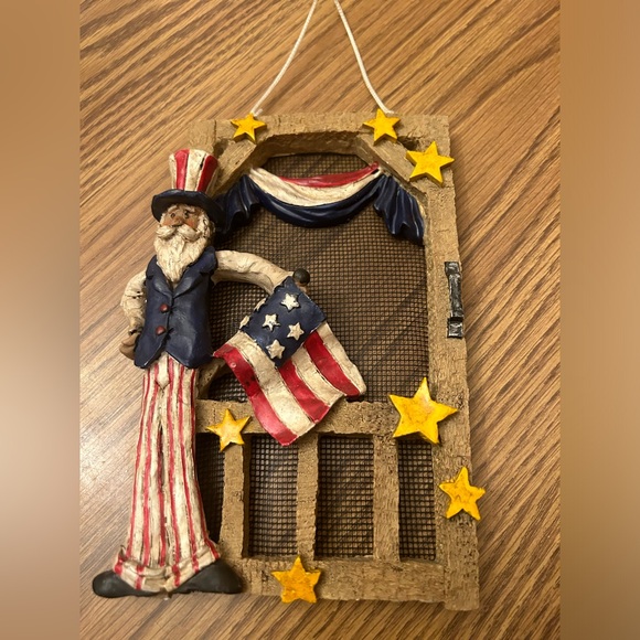 Accents | Patriotic Home Decor Uncle Sam Flag Usa Red White Blue Wall ...